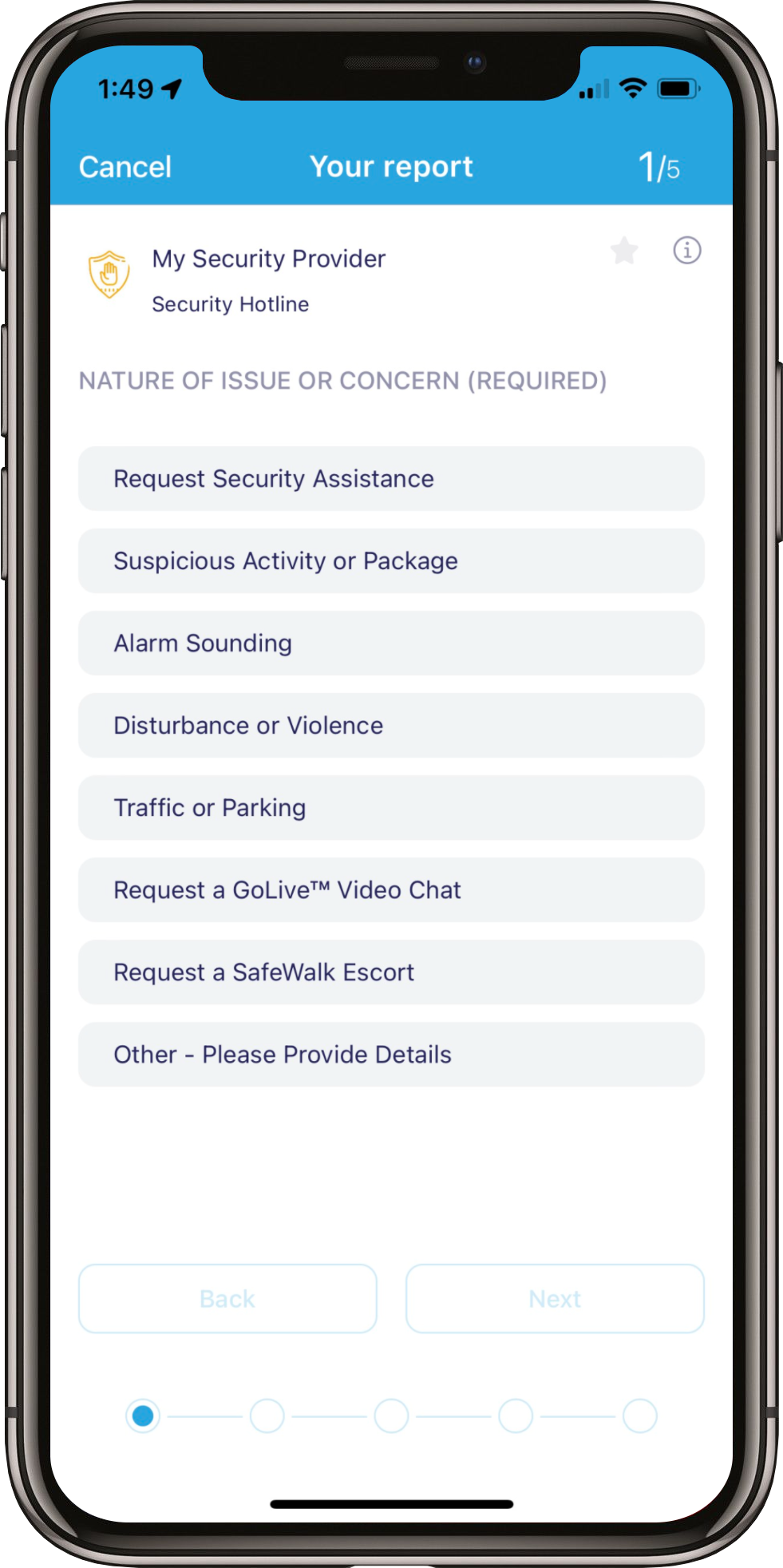 Private Security – Telesecurity App