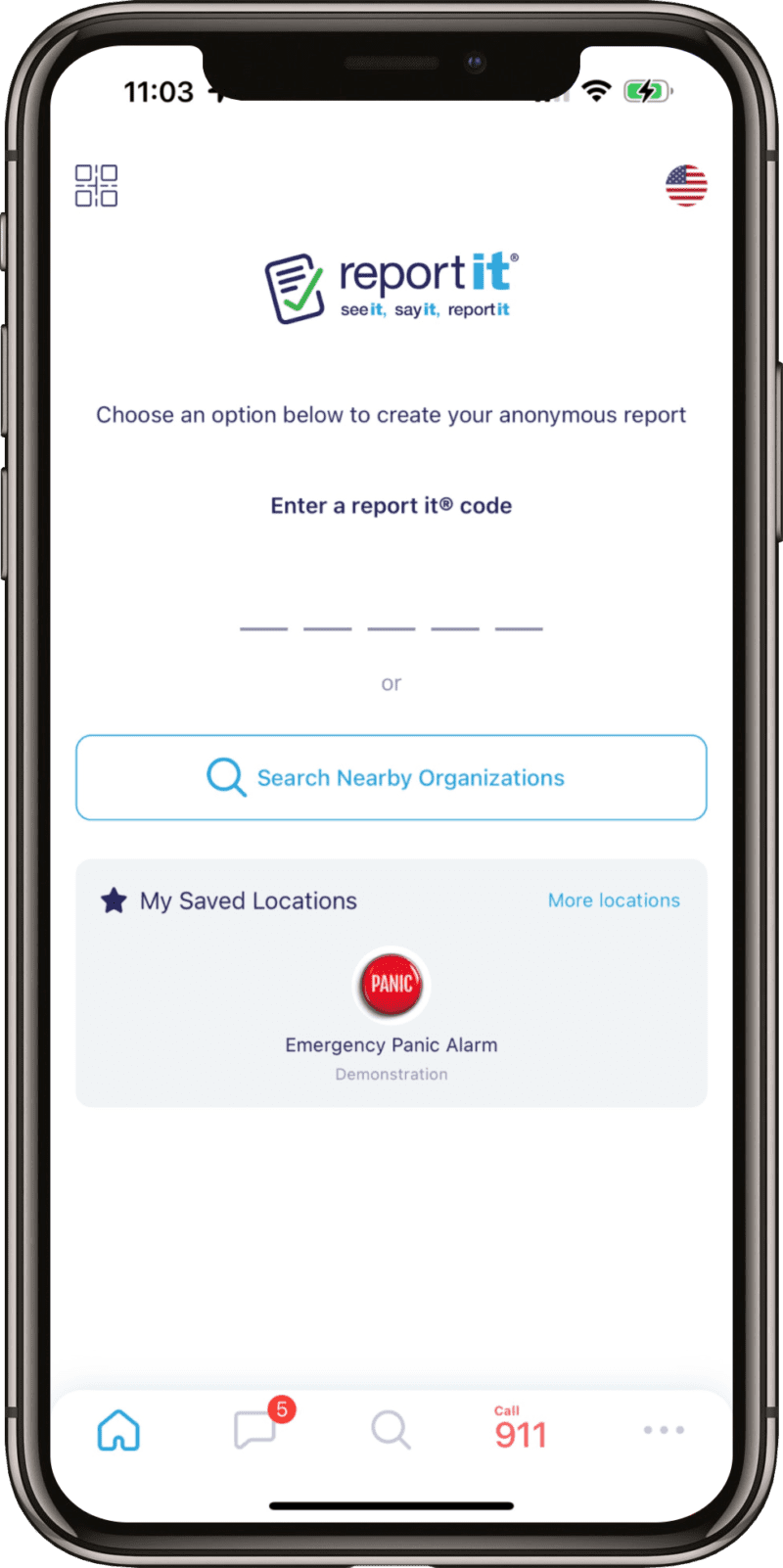 Emergency Panic Alarm App | Report It