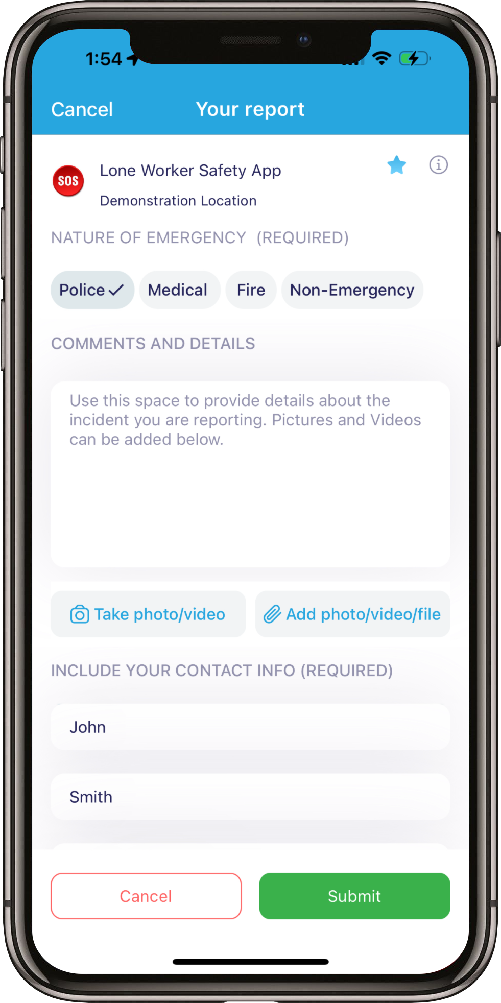 Lone and Remote Worker Safety App