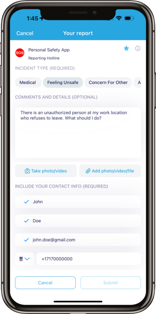 Lone and Remote Worker Safety App