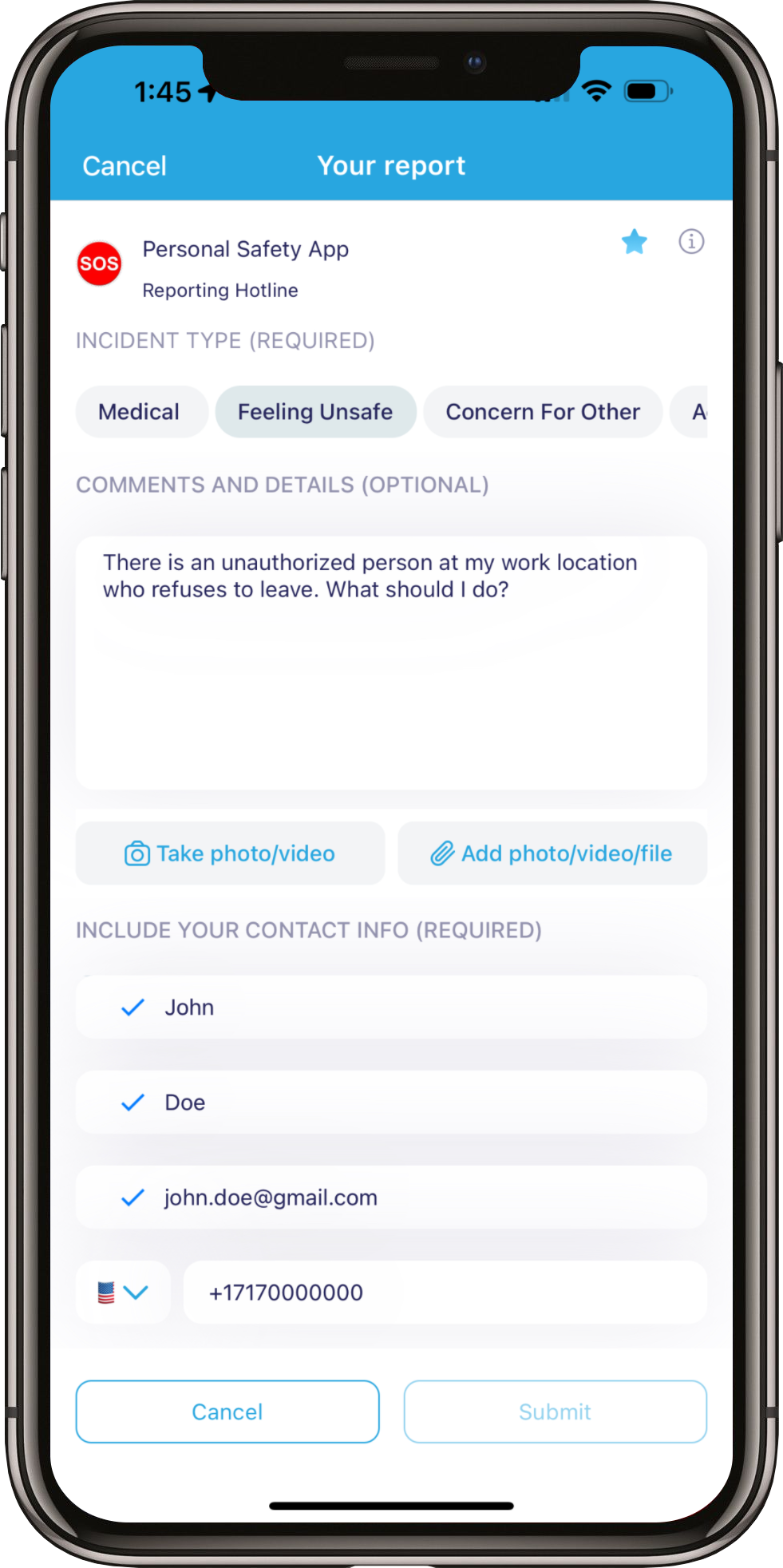Lone and Remote Worker Safety App